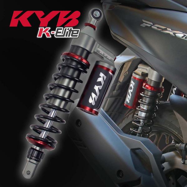 ■商品名:タイ カヤバ KYB PCX125 PCX160 K-Elite アジャスタブル リアサスペンション 365mm■商品コード:TH-KYB-RS013■メーカー:THAI KYB(タイ カヤバ)■カラー:ブラック/レッド