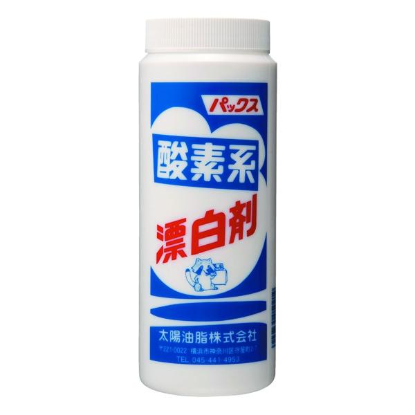JAN:4904735050919  パックス 酸素系漂白剤 430g  ブランド：パックス  販売・製造元：太陽油脂  衣類用・キッチン用の両方に使用できる酸素系漂白剤です。衣服の黄ばみ、黒ずみ、しみの漂白、赤ちゃんの肌着、おむつの漂白、...