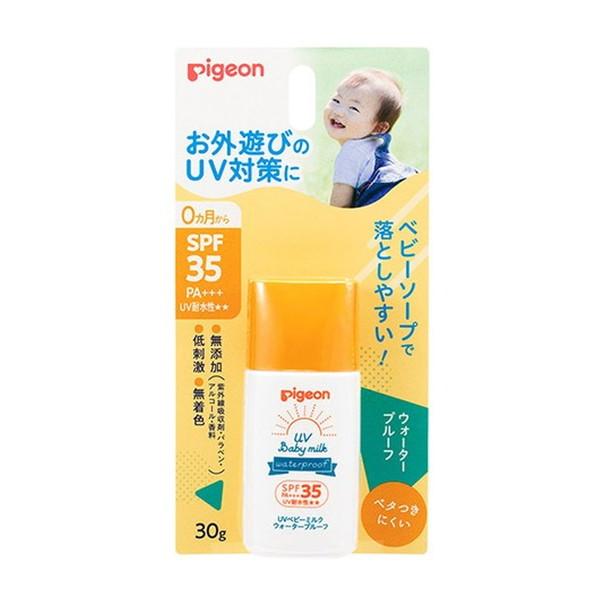 ピジョン Pigeon UVベビーミルク SPF35 ウォータープルーフ 30g4902508084680ウォータープルーフタイプの日やけ止め乳液 お外遊びのUVケアベビー・キッズ用品:ベビースキンケア広告文責：アットライフ株式会社TEL ...