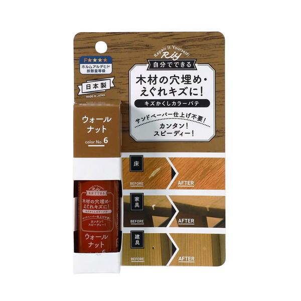 高森コーキ キズかくしカラーパテ color No.6 ウォールナット 30g DIY 補修材4956497040004床・家具・建具の木材の穴埋・ひび割れにDIY:工具・用具広告文責：アットライフ株式会社TEL 050-3196-1510...