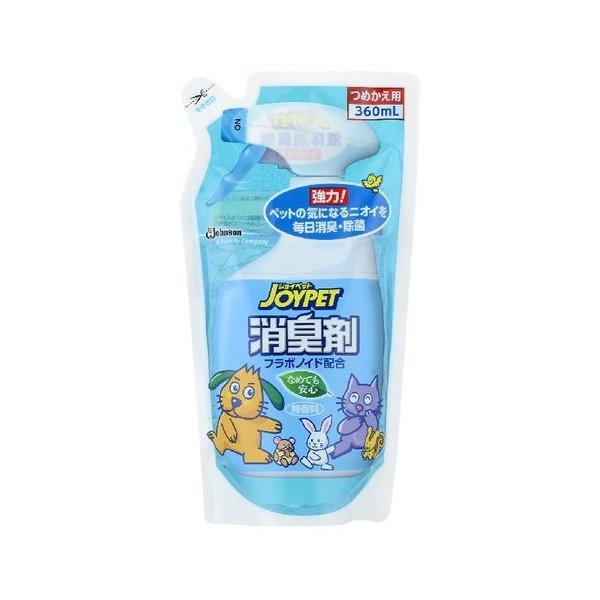 商品名：ＪＯＹＰＥＴ　液体消臭剤　詰替３６０ＭＬ 内容量：360ml ブランド：ＪＯＹＰＥＴ 原産国：日本  天然の植物抽出物であるフラボノイドが、ペット特有の気になるニオイに強力に作用し、消臭します  JANコード:49732933700...