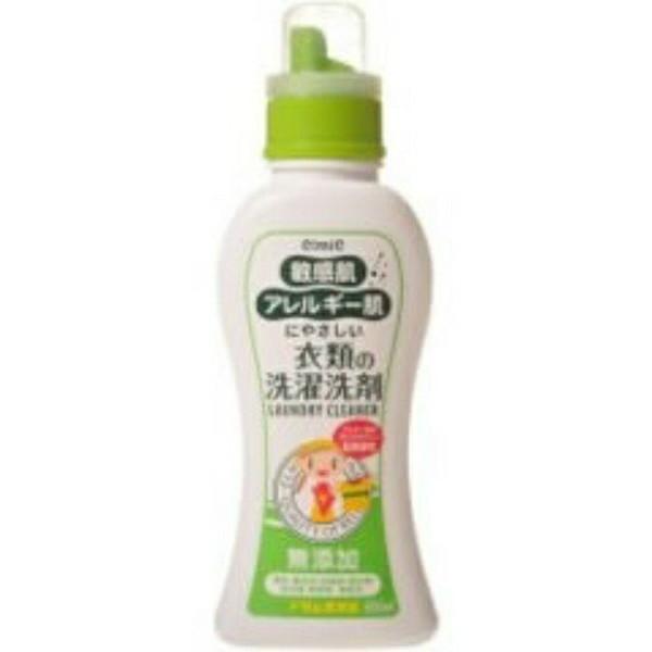 JAN:4983239021670  エルミー アレルギー肌敏感肌衣類洗剤 本体 550ml  敏感肌、アレルギー肌の方にも優しい洗剤(洗剤用)です。保湿成分植物性グリセリン配合。 使用量の目安       全自動・二槽式洗濯機    ドラ...