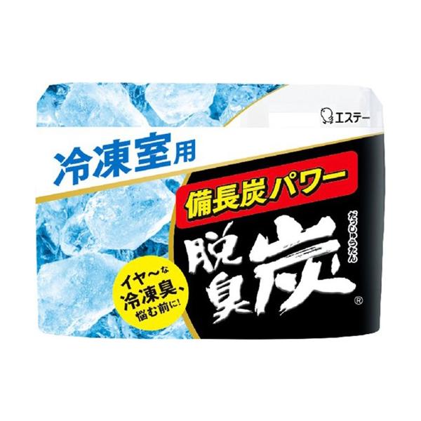 JAN:4901070111817  脱臭炭 冷凍室用 70g  ブランド：脱臭炭  販売・製造元：エステー  微粉末に加工した炭(備長炭+活性炭)を使った冷凍室用の専用脱臭剤です。  さらに、酒精を配合しています。  肉・魚・調理品などが...