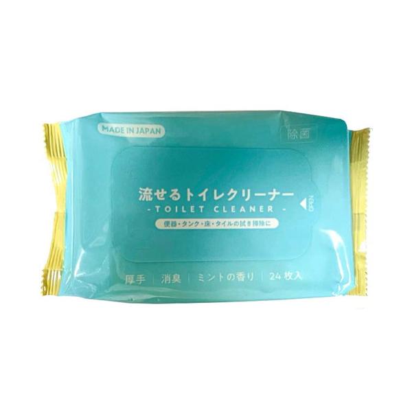 ペーパーテック 流せるトイレクリーナー 厚手  ミントの香り 24枚入便座、タンク、床、タイルの拭き掃除に / 4580131778529 / キッチン・お掃除用品:住居用洗剤:トイレ広告文責：アットライフ株式会社TEL 050-3196-...