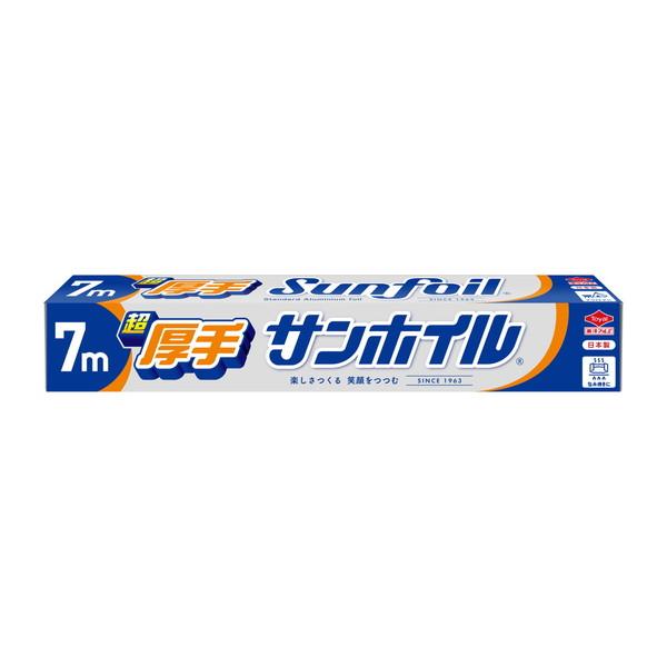 東洋アルミ 超厚手 サンホイル 7m4901603025697普通のアルミホイルより約1.6倍厚手 安心の日本製キッチン・お掃除用品:台所消耗品:アルミホイル広告文責：アットライフ株式会社TEL 050-3196-1510※商品パッケージは...