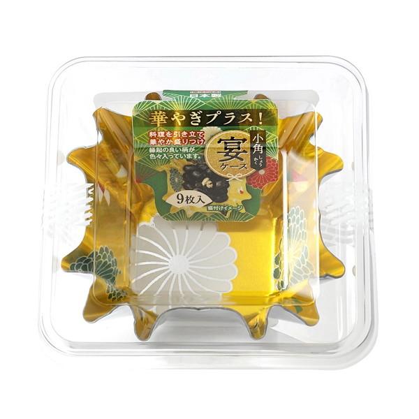 東洋アルミ 宴ケース 小角 9枚入4901987218821厚手タイプでしっかり おせち料理の盛り付けにピッタリ 艶やかな和風柄がモチーフキッチン・お掃除用品:お弁当・テーブル用品:簡易食器類・使い捨て食器・コップ広告文責：アットライフ株式...