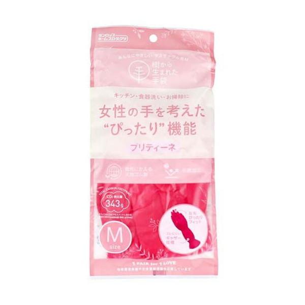 ダンロップ 樹から生まれた手袋 プリティーネ M レッド 1双 ゴム手袋4904510997231デザイン性を重視したプリティーなフォルムとカラーが、毎日の暮らしに彩をそえます。キッチン・お掃除用品:炊事手袋・使い捨て手袋:炊事手袋広告文責...