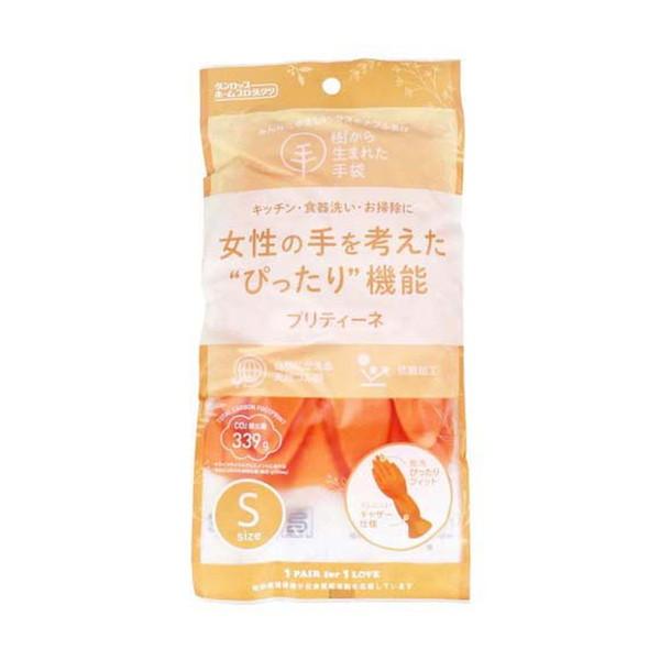 ダンロップ 樹から生まれた手袋 プリティーネ S オレンジ 1双 ゴム手袋4904510997255デザイン性を重視したプリティーなフォルムとカラーが、毎日の暮らしに彩をそえます。キッチン・お掃除用品:炊事手袋・使い捨て手袋:炊事手袋広告文...