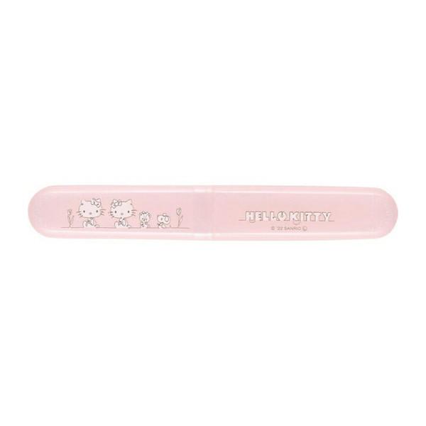 スケーター 歯ブラシケース TBC2 ハローキティ HELLO KITTY ラインデザイン4973307610943お出かけの際の歯ブラシの携帯に。　サンリオ　キティちゃんバス用品・洗面用品:オーラル:歯ブラシ・電動ハブラシ:携帯用・キャッ...