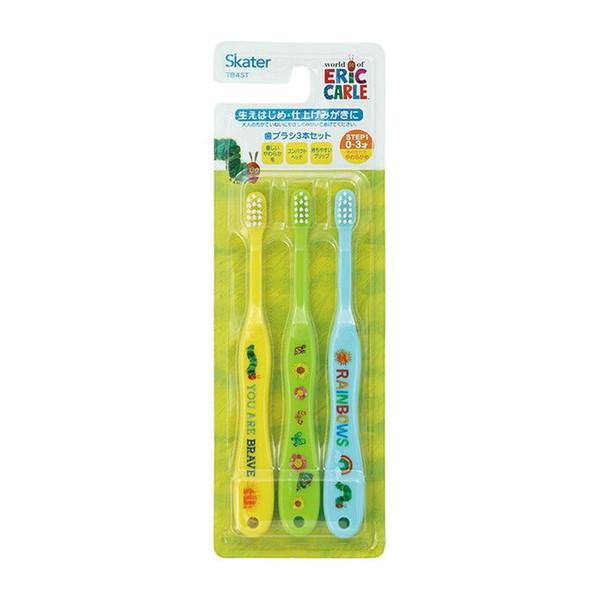 スケーター Skate 歯ブラシ 15cm 乳児用 0-3才 やわらかめ 3本入 はらぺこあおむし 23 TB4ST-A4973307644139はぶらし ハブラシ 歯磨き はらぺこバス用品・洗面用品:オーラル:歯ブラシ・電動ハブラシ:子供...