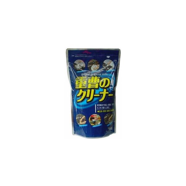 JAN:4903367301895  重曹のクリーナー 1kg  天然素材で安心・安全に汚れをスッキリ落とす重曹(洗剤)です。洗浄・研磨・脱臭に最適。鍋のこげつき、お皿の油汚れ、レンジ周りの清掃、茶シブやコーヒーのシミ、冷蔵庫内の脱臭などに...