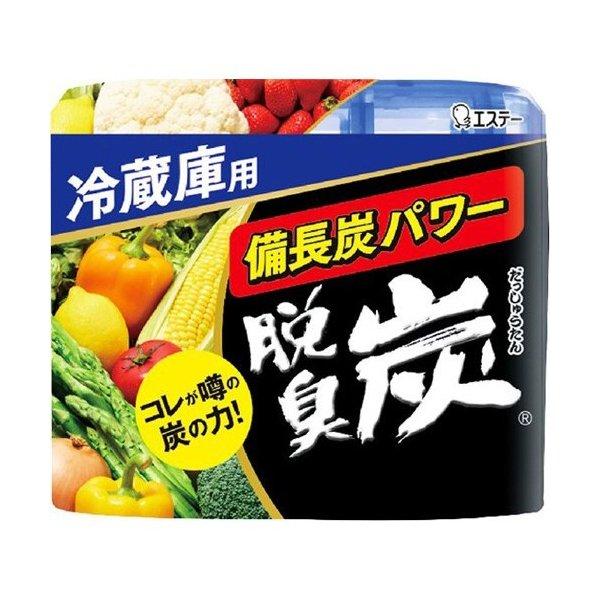 JAN:4901070111176  脱臭炭 冷蔵庫用 140g  ブランド：脱臭炭  販売・製造元：エステー  微粉末に加工した炭(備長炭+活性炭)を使った冷蔵庫用の脱臭剤です。  さらに、孟宗竹パウダーを配合。  ミネラル脱臭剤もプラス...