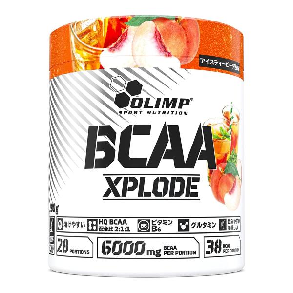 OLIMP オリンプ BCAA XPLODE アイスティーピーチ 280g パウダータイプ疲労回復や本格的なボディ作りに BCAA スポーツ飲料 4580687380108 広告文責：アットライフ株式会社TEL 050-3196-1510 ...