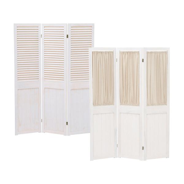 　目隠しや空間の仕切り・ディスプレイにも360度回転する蝶番を使用しており、設置スペースの広さや目的にあわせて角度や向きなど自由に調節できます。また空間を区切って生活感を隠すだけでなく、置くだけでカフェのような空間を作れます。板の隙間から光...