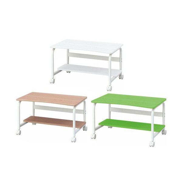 　ノートパソコンラックやテレビ台としてもキャスター付き（内2つストッパー機能付き）で移動もラクラク。コンパクトながら棚が付いているので、小型プリンタ等も置けます！ノートPC以外にも本を読んだり、ちょっとした食事をしたり、1台あると何かと役に...