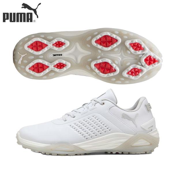 即日出荷/2025年モデルプーマ 311067 シャドウキャット ニトロ レザー スパイク ゴルフシューズならテレ東アトミックゴルフ。■関連キーワードPUMA White-Ash Gray(01)
