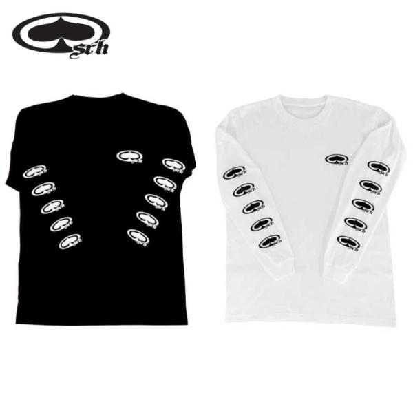 フロント左胸と両スリーブにスペードロゴのロンT！・サイズL着丈 約74cm / 身幅 約55cm / 肩幅 約50cm / 袖丈 約62cm・サイズXL着丈 約78cm / 身幅 約58cm / 肩幅 約53cm / 袖丈 約63cmコット...