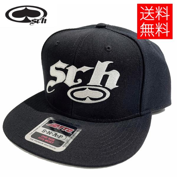 【発売日：2024年09月05日】フロントにスネークロゴ刺繍のスナップバックキャップ！・サイズフリーサイズアクリル 85%ウール 15%