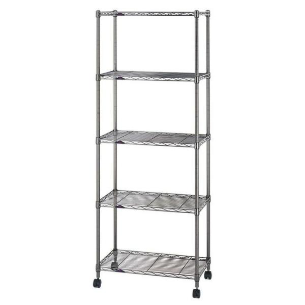 ●サイズ(約)　幅59.5×奥行34.5×高さ155cm　※高さはナイロンキャスター装着時の値です。●ポールの溝数　57●ポール分割サイズ　[上部ポール]30.5cm　[中間ポール]59.7　[下部ポール]58.9cm　ポールは分割式となっ...