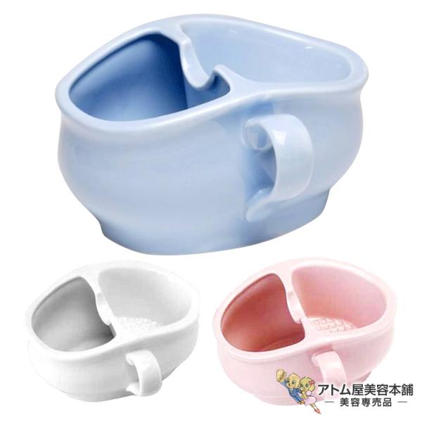 パーフェクト シェービングカップ（ホワイト／ピンク／ブルー）シェービングツール 陶器製カップ 美容室 理容室 床屋 理美容 業務用 プロ用 サロン バーバー 美容専売 サロン専売 丸喜合名会社持ち手付きで使いやすい陶器製のシェービングカップ...