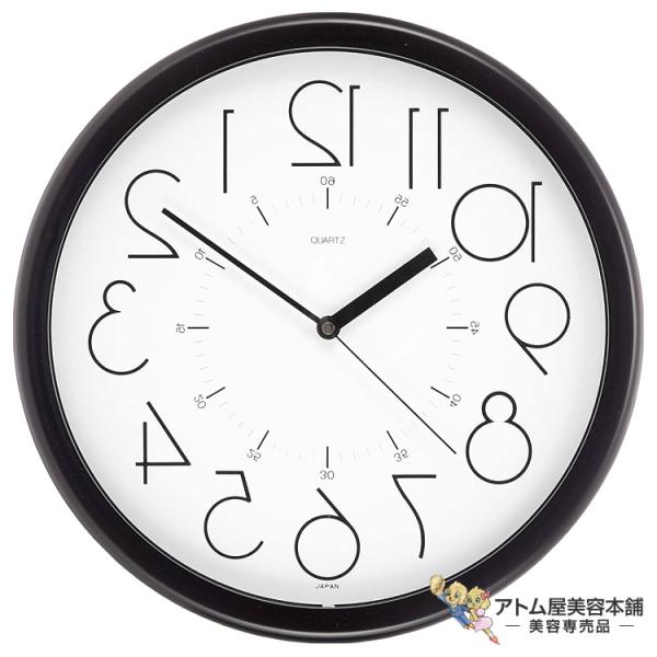 さんてる 脳トレ逆転時計 置き掛け兼用 QL886WH ホワイト 鏡写し ユニーク トレーニング 記憶力 集中力 思考力 判断力 認知機能 対策 予防 美容室 理容室 理髪店 サロン バーバー 床屋 Suntel鏡を通すと正常に見えるユニー...