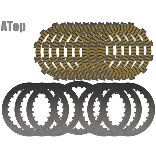 適合車種HONDA(ホンダ)CR125 RY/R1/R2/R3 2000-2003CR125 R4/R5/R6/R7 2004-2007CRF250R 2004-2010 CRF25R用の社外品フリクションプレートセットになります。フリクシ...