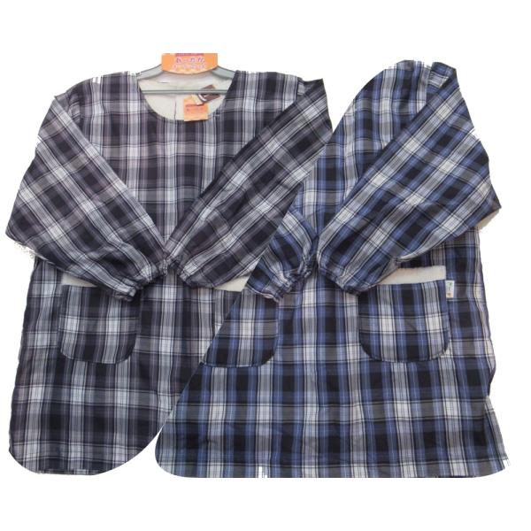 *・☆.。とてもお買い得品です。☆.。:・レディースファッション エプロン秋冬モデル 裏ボア＆フリース付き 背開き割烹着♪（裏：後身頃ボア、前身頃フリース）ぽかぽか暖ったか！！袖は裏ボア＆フリース無し。新品）タグ付きNO：1124083☆★...