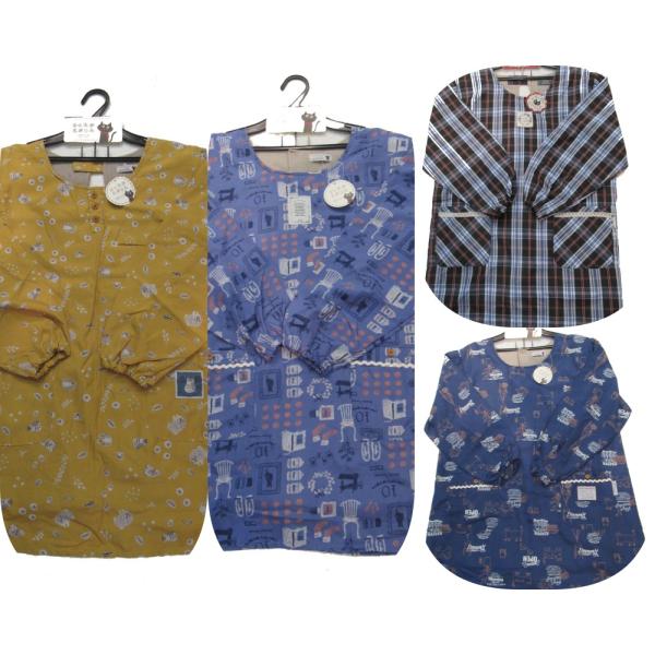 *・☆.。とてもお買い得品です。☆.。:・レディースファッション エプロン秋冬モデル 裏フリース付き 背開き割烹着♪ぽかぽか暖ったか！！袖は裏フリース無し。新品）タグ付きNO：Y−18799カラシ（アニマル柄）新品）タグ付きNO：Y−187...