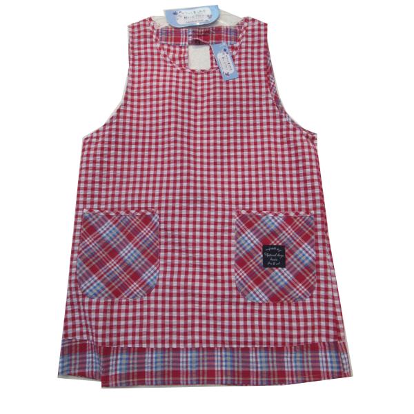 *・☆.。とてもお買い得品です。☆.。:・レディスファッション エプロン春夏モデル後開きギンガムチェック柄 ラン型ロングキッチン♪サラッと着られる軽いエプロン新品）タグ付き品番：44180　☆★☆自宅での家事用としてはもちろん、保育士さんや...