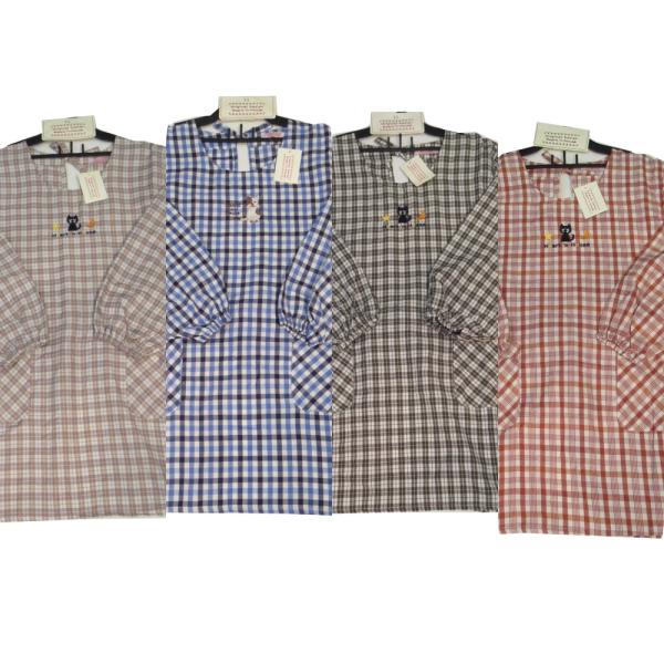 *・☆.。とてもお買い得品です。☆.。:・レディスファッション エプロンチェック柄割烹着♪新品）タグ付き品番：91303　☆★☆自宅での家事用としてはもちろん、保育士さんや、幼稚園の先生、介護師さん、看護師さんなど職場でのワーキングエプロン...