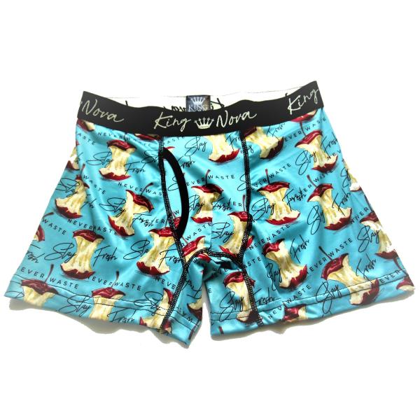 *・☆.。とてもお買い得品です。☆.。:・メンズファッション 下着メンズボクサーパンツ KING NOVA/キングノバ 新品）タグ付き 品番6720S※やや光沢を帯びた生地で、プリントが鮮やかに映えます。汗をかいてもすぐに乾くドライな速乾性...