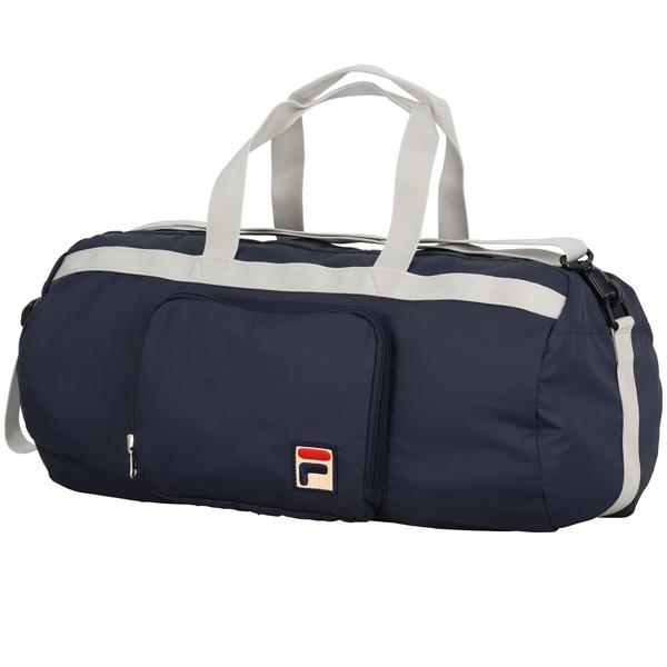 FILA（フィラ）のテニスバッグの商品です。軽量素材を使用したポケッタブルバッグ。普段使いのバッグに入れておけば、急に荷物が増えた時にも安心です。サイズ：Ｗ約50cm×Ｈ約20cm×Ｄ約25cm