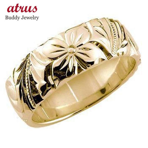 商品コード:110909109-31 ・ひとつひとつ丁寧に手作り加工させて頂くため、発送は3週間ほどです。(仕上がり次第発送)材質 ピンクゴールドk18(品質を保証するk18の刻印)デザインの大きさ リング幅 6mmエンゲージリング ハワイ...