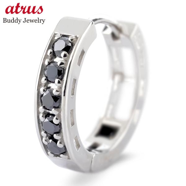 商品コード：250401bd200pum【おすすめポイント】上質な天然ブラックダイヤモンドが耳元にさりげない輝きを添えるフープピアス軽やかな着け心地ながらしっかりとした作りとボリューム感が魅力日常使いしやすいシンプルなデザイン【商品詳細】・...