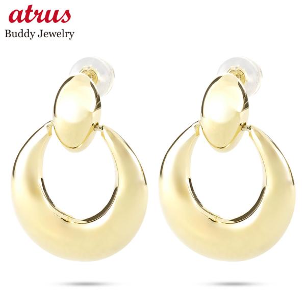 商品コード：250716hy405yuni【おすすめポイント】ボリュームのあるドロップフォルムに、シックな艶感ゴールドが映えるスイングピアス揺れるたびに上品な輝きを放ち、大人の横顔を印象的に演出季節を問わずミニマルに使いこなせる、洗練された...