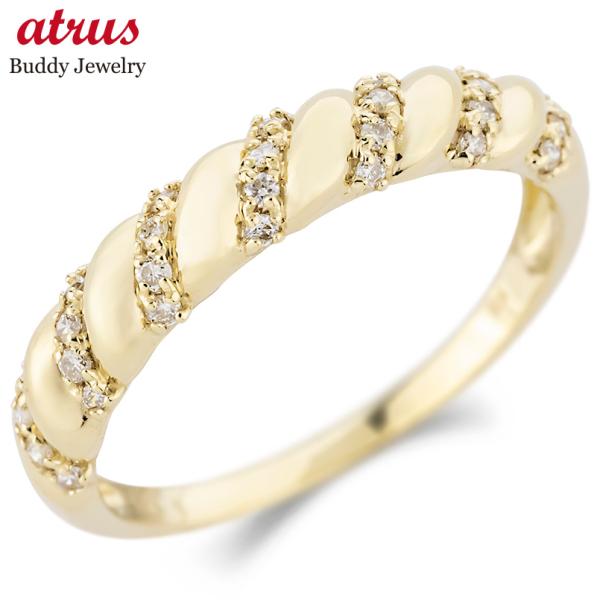 商品コード：250919hy400dy【おすすめポイント】地金とダイヤモンドをロープ状に立体的に組み合わせた、存在感あるリング縄目模様は“結びつき”や“絆”の象徴とされ、特別な意味が込められています。愛する人との支え合いや絆を表現する、想い...