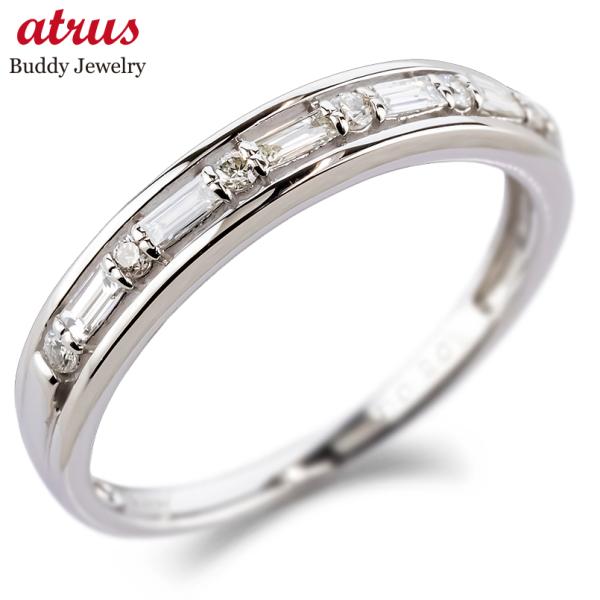 商品コード：260325hy400dpe【配送】・ひとつひとつ丁寧に手作り加工させて頂くため、発送は1ヶ月ほどです。(仕上がり次第発送)【おすすめポイント】バケットとラウンドのダイヤモンドを組み合わせた、すっきりとした印象のハーフエタニティ...