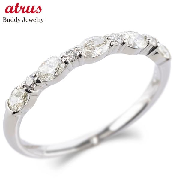 商品コード：260325hy401dpe【配送】・ひとつひとつ丁寧に手作り加工させて頂くため、発送は1ヶ月ほどです。(仕上がり次第発送)【おすすめポイント】マーキスカットとラウンドカットのダイヤモンドを組み合わせたハーフエタニティリングダイ...