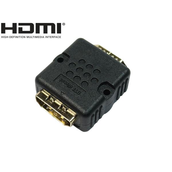 ・ネコポス発送送料無料・HDMI A 19P メス/HDMI A 19P メス・フル結線　すべてのバージョン（1.0〜2.0まで）で使用できます。・酸化に強い金メッキコネクタ・固定ねじ用の穴を付けました。　穴径φ2.0mm　推奨ねじM2＊1...