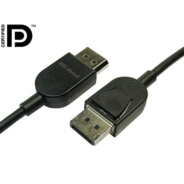 ・ネコポス発送送料無料・Displayport 20P オス/ Displayport　20P　オス・全長 2.0m (2000mm)・Displayport 1.2 最大解像度 3840x2160 60Hz  XGA,SDTV(1.6Gb...
