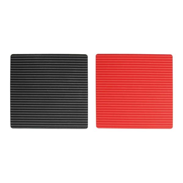 様々な業態のお店で使える、シンプルなアイスペールマットです。商品規格[サイズ]150×150×3.5mm[カラー]ブラック・レッド[素材]シリコン