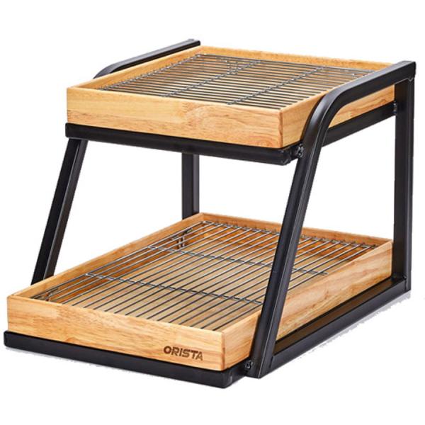 ベーカリー専門店、コーヒーショップ、お茶、ジュースなどを楽しむことができます、お店はもちろん、病院、オフィス、家庭でも多様に活用することができます。ウッドの優雅さに鉄の硬さが加わった丈夫ながらも洗練されたデザインです。[商品と配送について]...