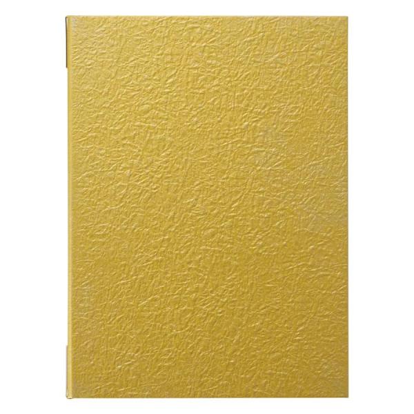 和テイスト溢れるメニューブックです。※素材の特性上、アルコール拭きや水拭きは絶対におやめください。商品規格[サイズ]本体サイズ W233xH316mm用紙サイズ A4(210x297mm)[色]金※染め色に個体差があります[素材]もみ和紙[...