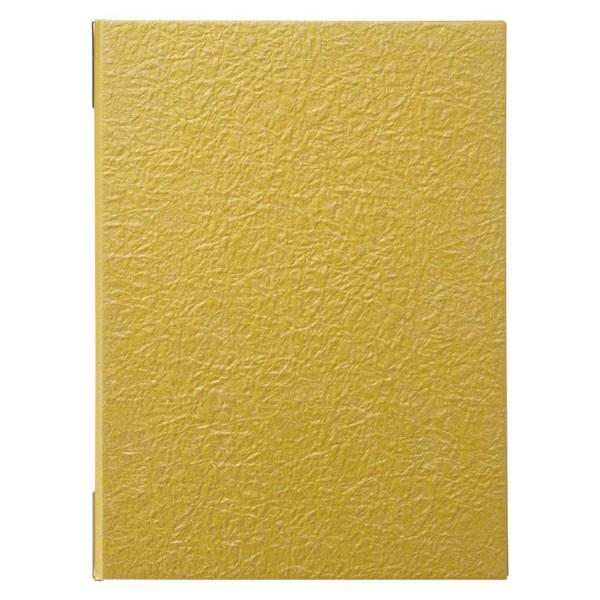 和テイスト溢れるメニューブックです。※素材の特性上、アルコール拭きや水拭きは絶対におやめください。商品規格[サイズ]本体サイズ W203xH276mm用紙サイズ B5(182x257mm)[色]金※染め色に個体差があります[素材]もみ和紙[...