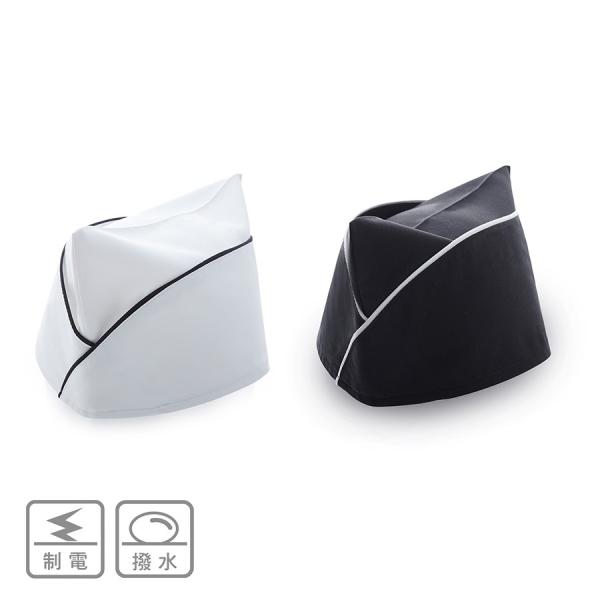 パイピングで装飾性を加えたGI帽。EP850(P23)との組み合わせにより、ワンランク上の高級感を演出します。ホコリがつきにくい制電機能付きです。[サイズ]M(58)・L(60)・LL(62)cm[色]ブラック・ホワイト[素材]交織ポプリン...