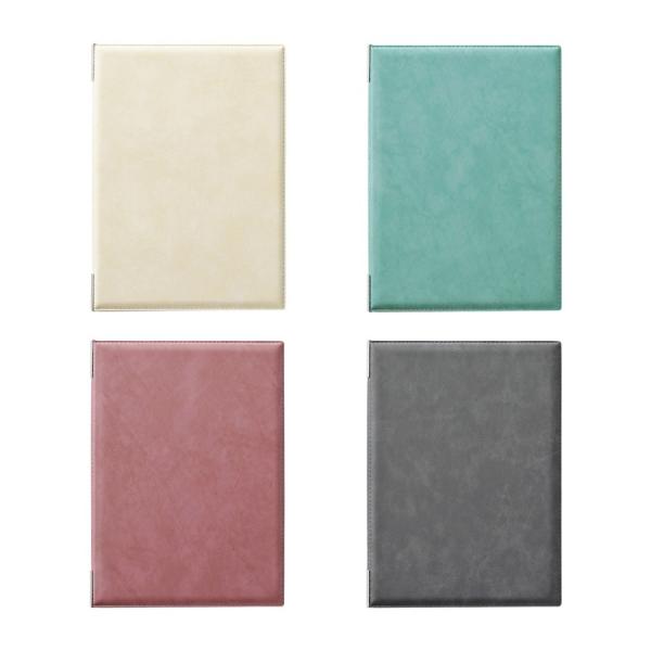 洋風メニューブック　A4・6ページ仕様　ピンタイプ　ソフトビニール　BB-411業態を問わず、様々なお店にマッチする、スタンダードなメニューブックです。[サイズ]本体サイズ W228xH315mm用紙サイズ A4(210x297mm)[色]...