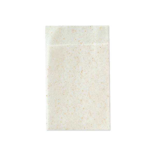 通常の紙ナプキンに比べ肌触りがよく、吸油性が向上しています。シルバースキンの有効利用により、紙パルプ原料の削減を図ることができる地球に優しい紙ナプキンです。※シルバースキンとは、コーヒー生豆を焙煎する工程で取り除かれた薄い皮のことです。[サ...