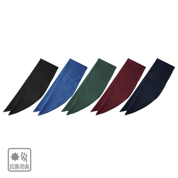 バンダナチーフは、帽子部分に頭を入れて結ぶだけ。優れた通気性と抗菌防臭加工により、爽やかに働くことができます。[サイズ]F(フリー):帽子タイプ[色]ブラック・ネイビー・ダークネイビー・ボルドー・グリーン[素材]異系断面糸ウェザー[混率]ポ...