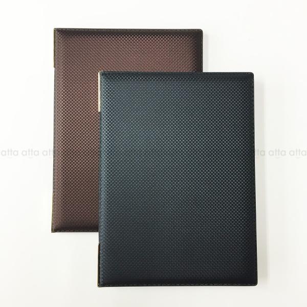 メニューブック 洋風 A5・6ページ 飲食店用 ピンタイプ LB-933 カーボンタイプメニューブック 洋風 飲食店 [洋食 イタリアン  バー　カフェ  和食　レストラン等] 業務用！業態を問わず、様々なお店にマッチする、スタンダードなメ...