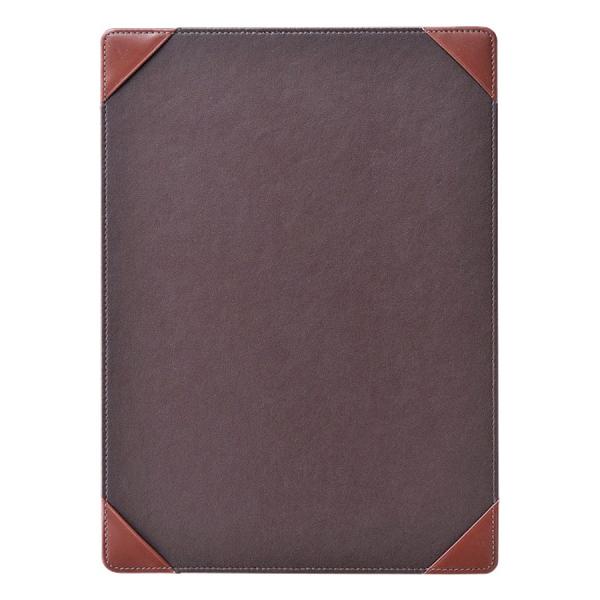 洋風メニューブック　A4・1ページ　シングルタイプ　LB-A41　皮サイドメニュー(シングル)　えいむ業態を問わず、様々なお店にマッチする、スタンダードなメニューブックです。高級感のあるシングルタイプ。ドリンクメニューやサイドメニュー、スイ...